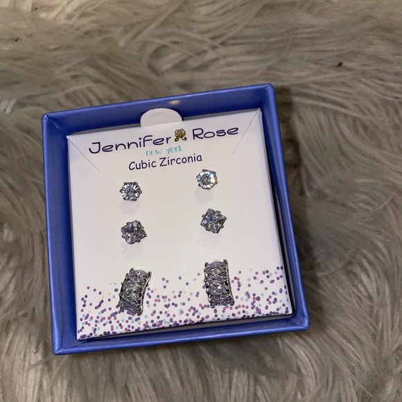 jennifer rose | Jewelry | Nwt Jennifer Rose Cubic Zirconia 3 Pack ...